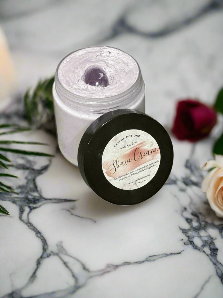 Shaving Cream with Crystals – Cynful Potionz